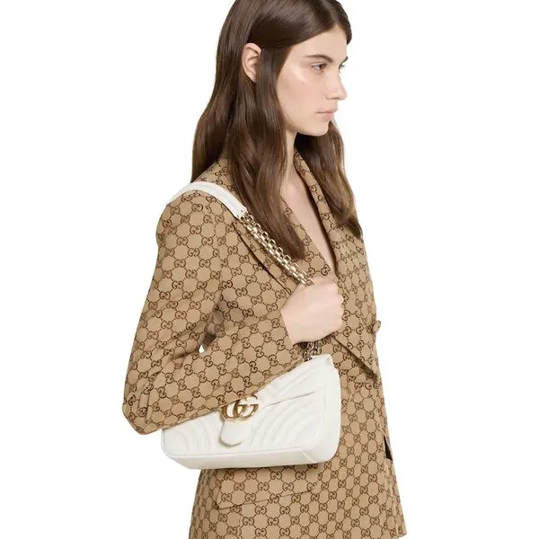 Gucci Gg Marmont Medium Shoulder Bag In Leather