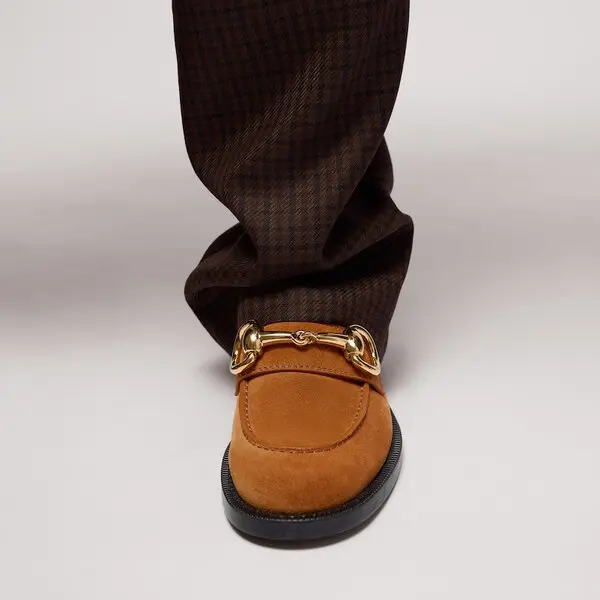 Gucci Suede Loafers With Horsebit Detail