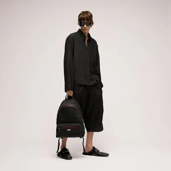 Gucci Tag Medium Nylon Backpack