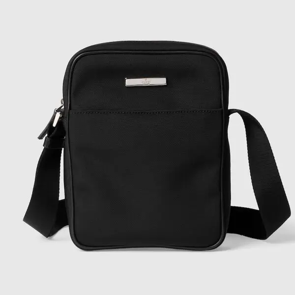 Gucci Gg Canvas Crossbody Bag - Black