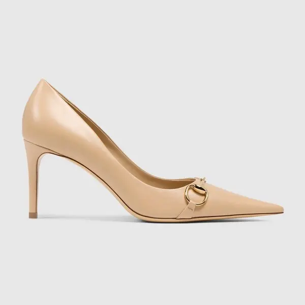 Gucci Donna Leather Horsebit Pumps