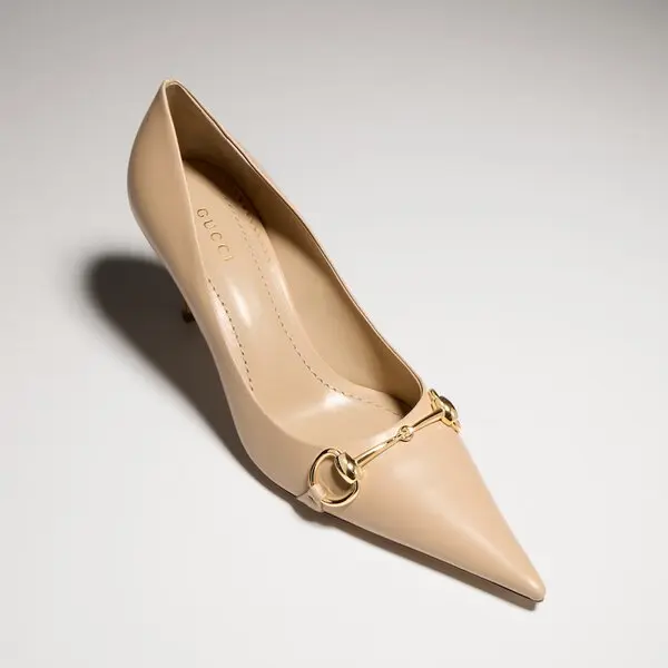 Gucci Donna Leather Horsebit Pumps