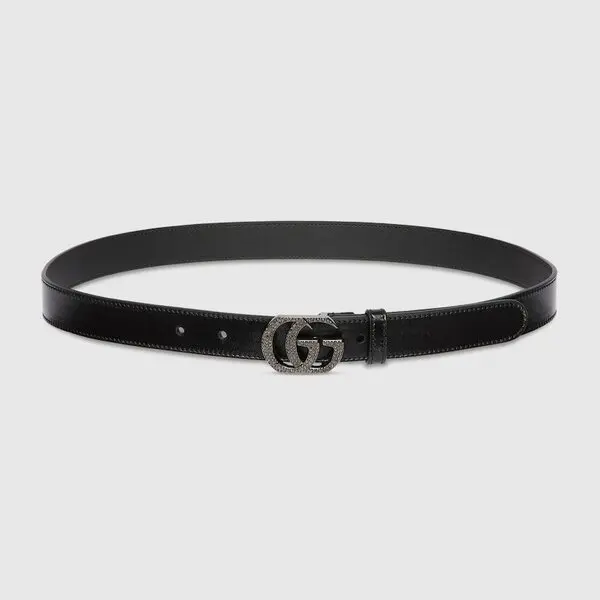 Gucci Belt With Double G Buckle Leather