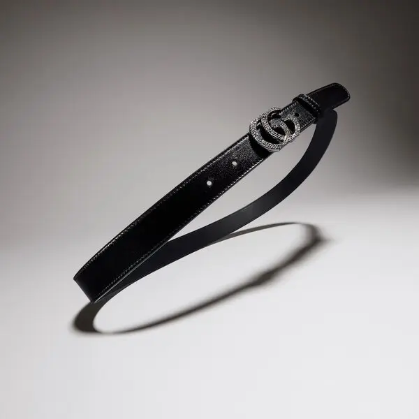 Gucci Belt With Double G Buckle Leather