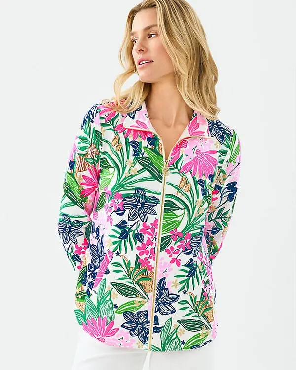 Lilly Pulitzer® Upf 50+ Leona Zip-up Jacket - Multi Endless Summers