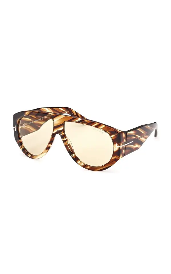 TOM FORD Bronson Acetate Sunglasses - Brown