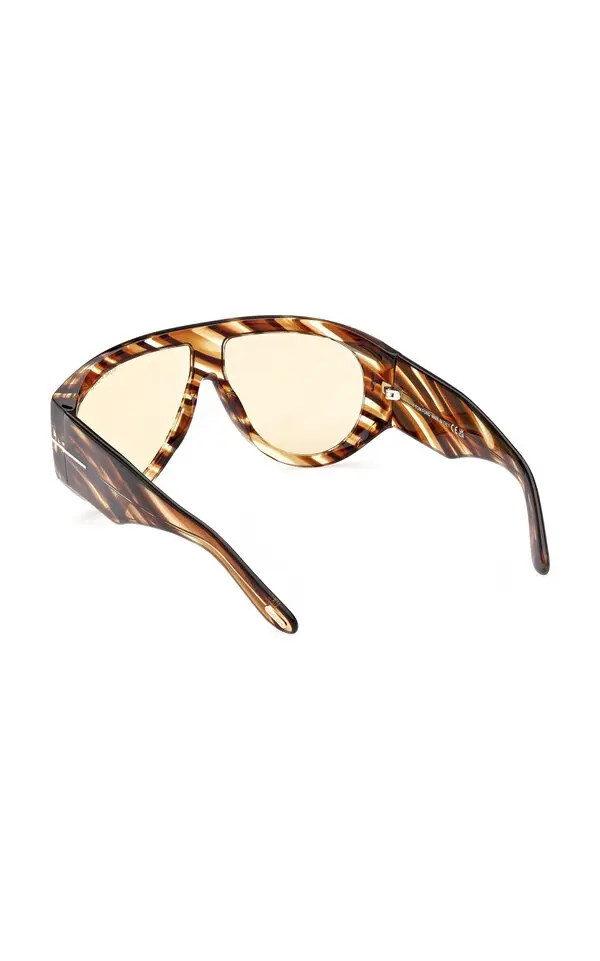 TOM FORD Bronson Acetate Sunglasses - Brown