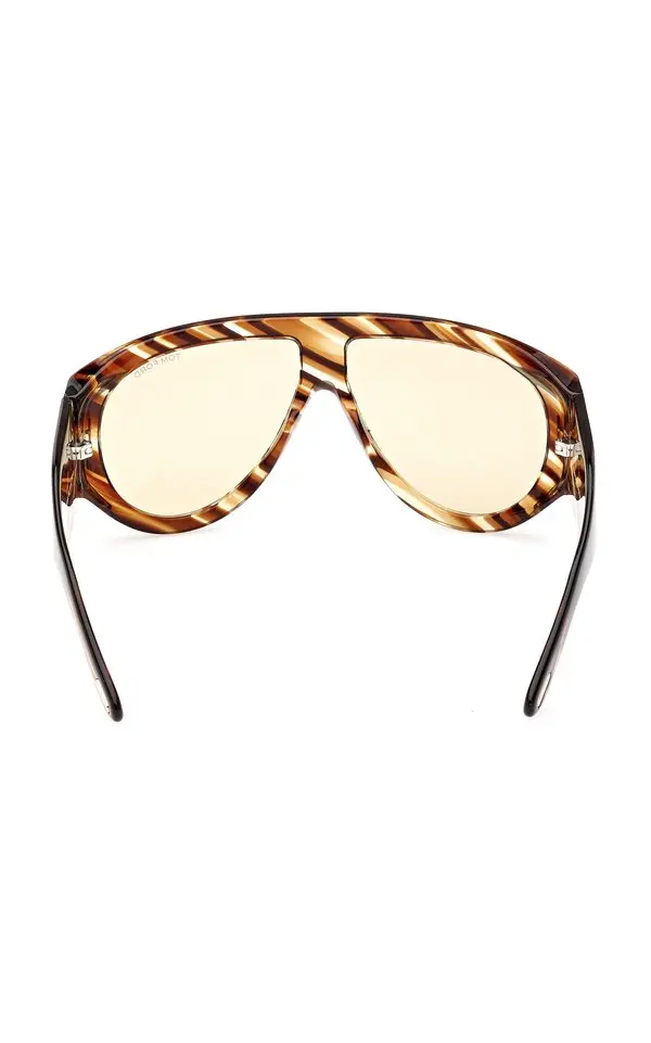 TOM FORD Bronson Acetate Sunglasses - Brown