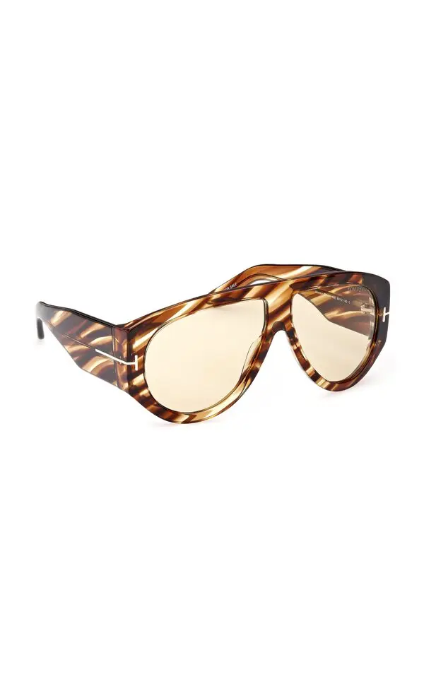 TOM FORD Bronson Acetate Sunglasses - Brown
