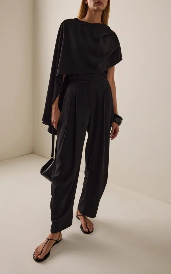 SLOAN Exclusive Chiffon Cape Top