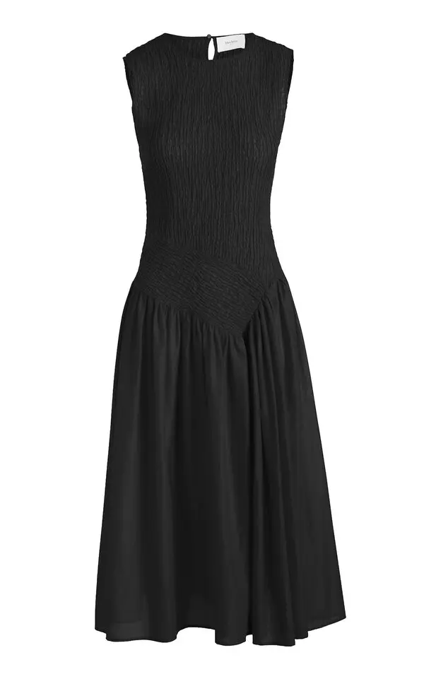 Merlette Sofia Cotton Voile Dress - Black