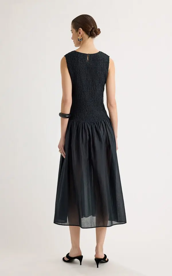 Merlette Sofia Cotton Voile Dress - Black