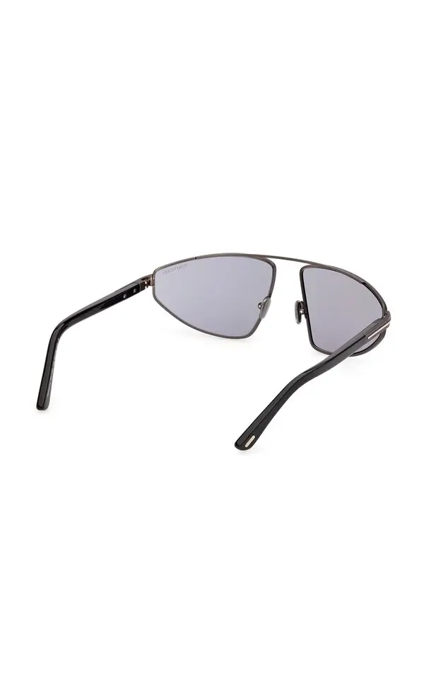 TOM FORD Parker Aviator-frame Metal Sunglasses