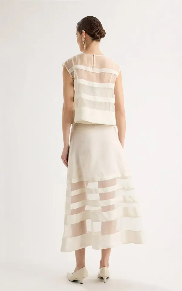 Merlette Valentina Silk Organza Skirt