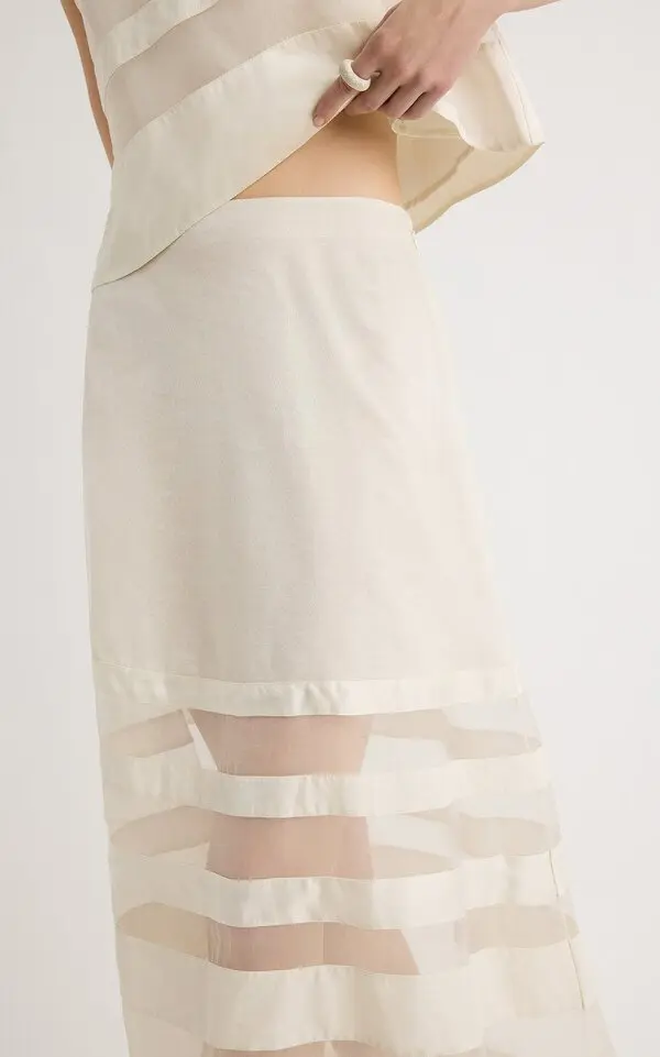 Merlette Valentina Silk Organza Skirt