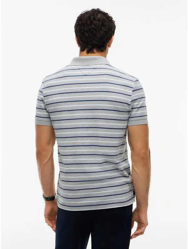 Tommy Hilfiger Regular Fit Striped Wicking Polo