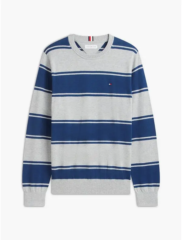 Tommy Hilfiger Rugby Stripe Crewneck Sweater