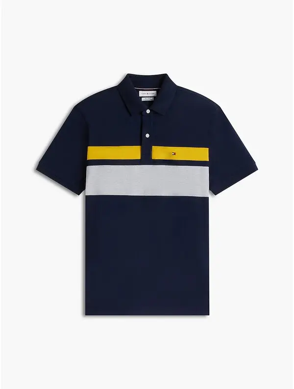 Tommy Hilfiger Regular Fit Block Stripe Polo
