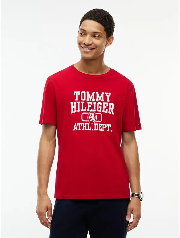 Tommy Hilfiger Athletic Department Logo T-shirt - Medium Red