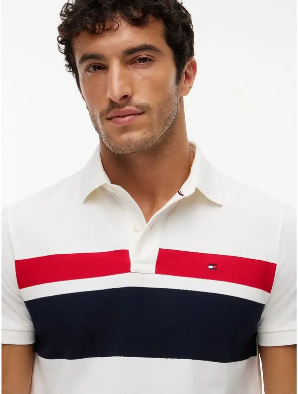 Tommy Hilfiger Regular Fit Block Stripe Polo
