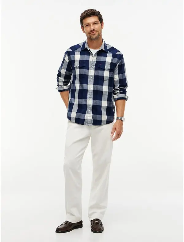 Tommy Hilfiger Regular Fit Check Denim Western Shirt
