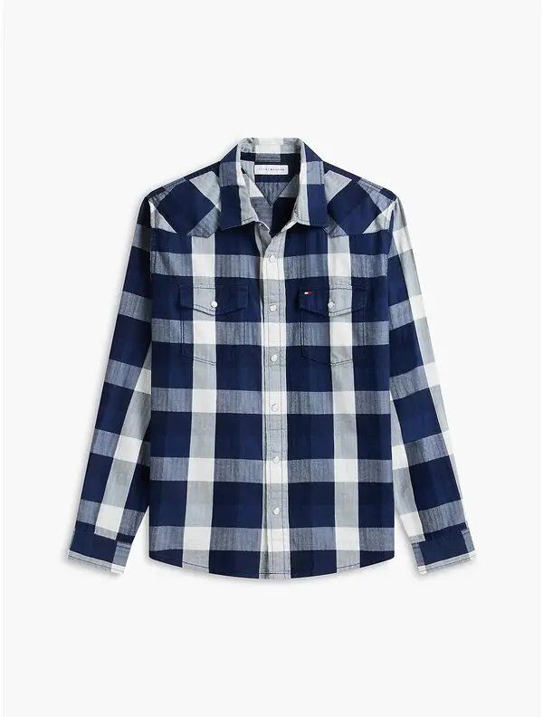 Tommy Hilfiger Regular Fit Check Denim Western Shirt