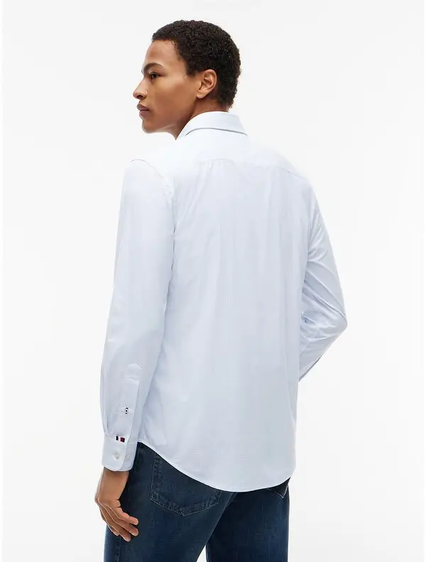 Tommy Hilfiger Regular Fit Mini Check Th Performance Shirt