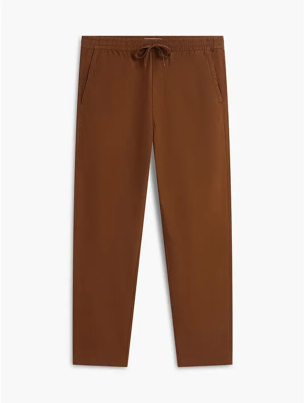 Tommy Hilfiger Stretch Cotton Trousers With Drawstring Waistband