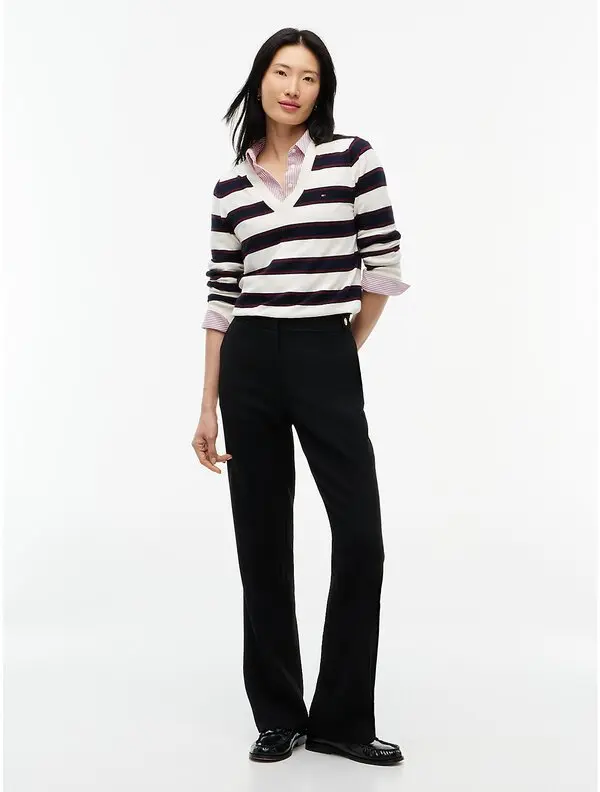 Tommy Hilfiger Lightweight Striped V-neck Sweater