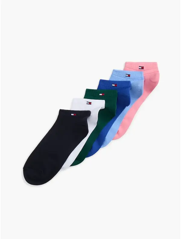 Tommy Hilfiger Multicolor Sport Ankle Sock 6-pack