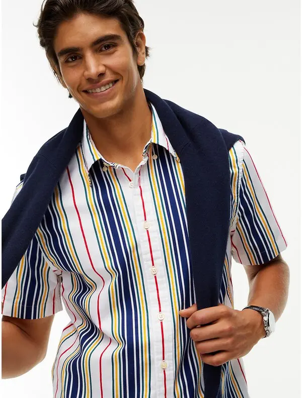 Tommy Hilfiger Regular Fit Multi-stripe Oxford Shirt