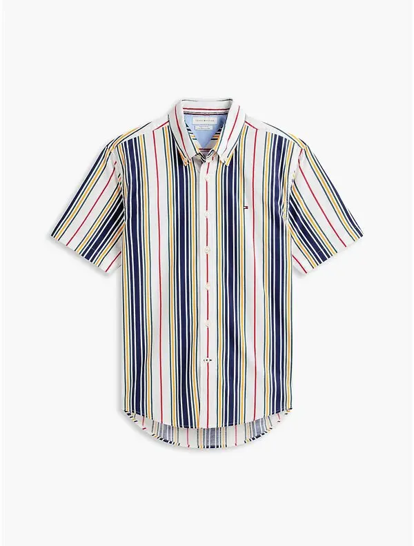 Tommy Hilfiger Regular Fit Multi-stripe Oxford Shirt