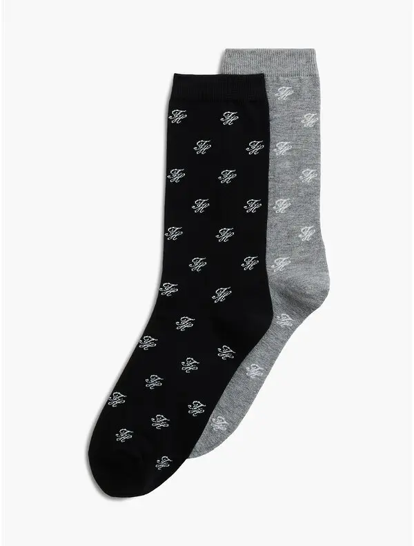 Tommy Hilfiger Script Monogram Trouser Sock 2-pack