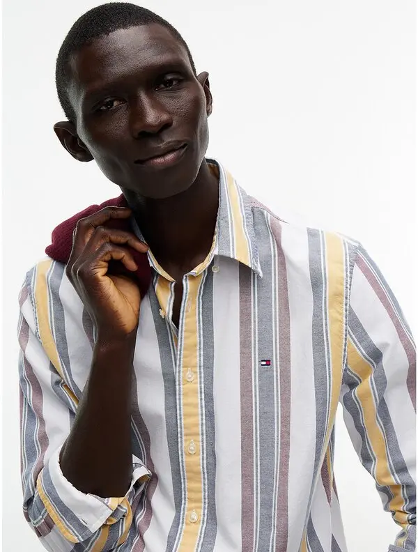 Tommy Hilfiger Regular Fit Multi-striped Oxford Shirt