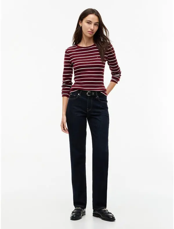 Tommy Hilfiger Long Sleeve Striped Cotton T-shirt