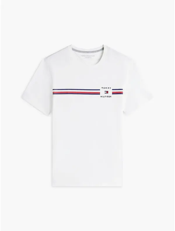 Tommy Hilfiger Signature Stripe T-shirt - Ecru