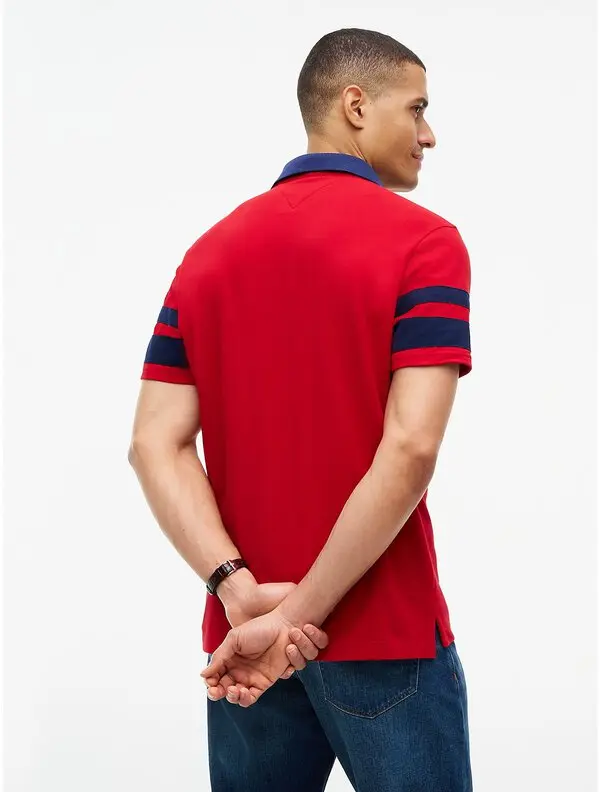 Tommy Hilfiger Regular Fit Varsity Stripe Logo Polo