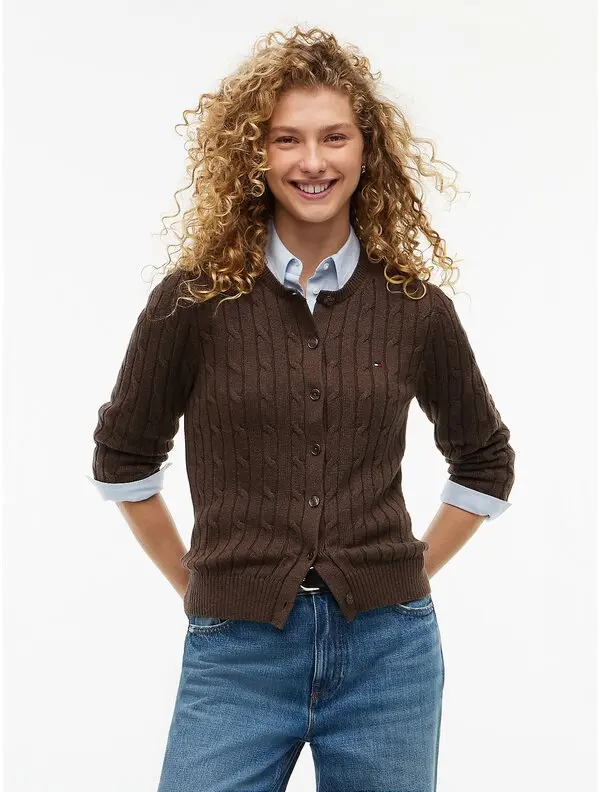 Tommy Hilfiger Cable Knit Button-up Cardigan