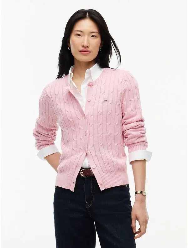 Tommy Hilfiger Cable Knit Button-up Cardigan