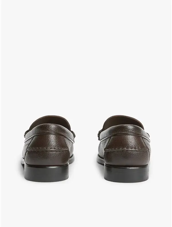 Tommy Hilfiger Pebble Grain Leather Penny Loafers