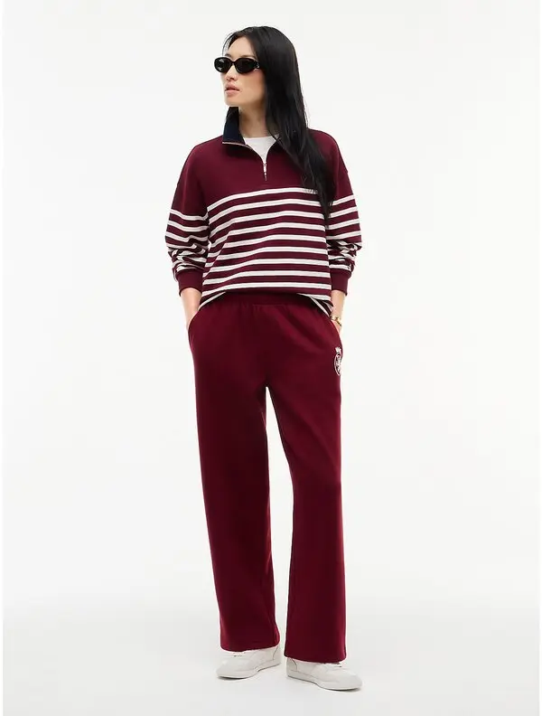 Tommy Hilfiger Varsity Crest Wide Leg Sweatpants