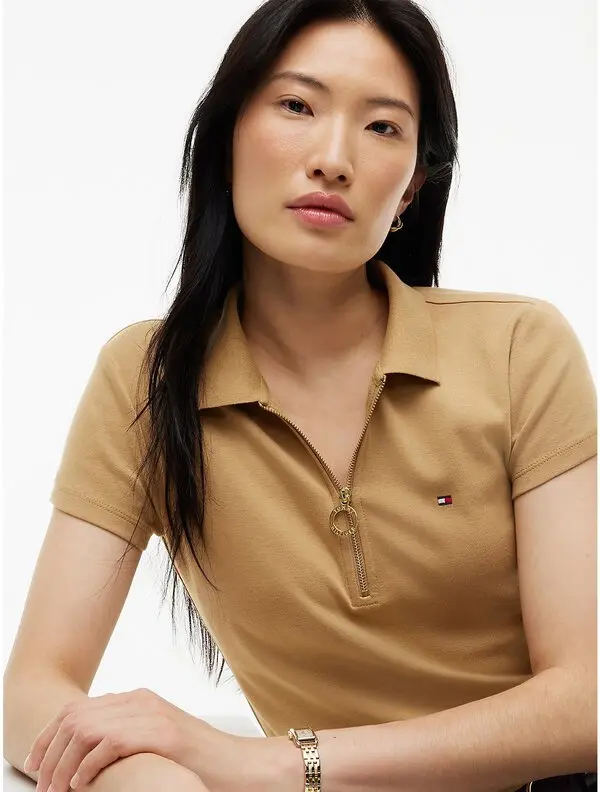 Tommy Hilfiger Slim Fit Zip Polo