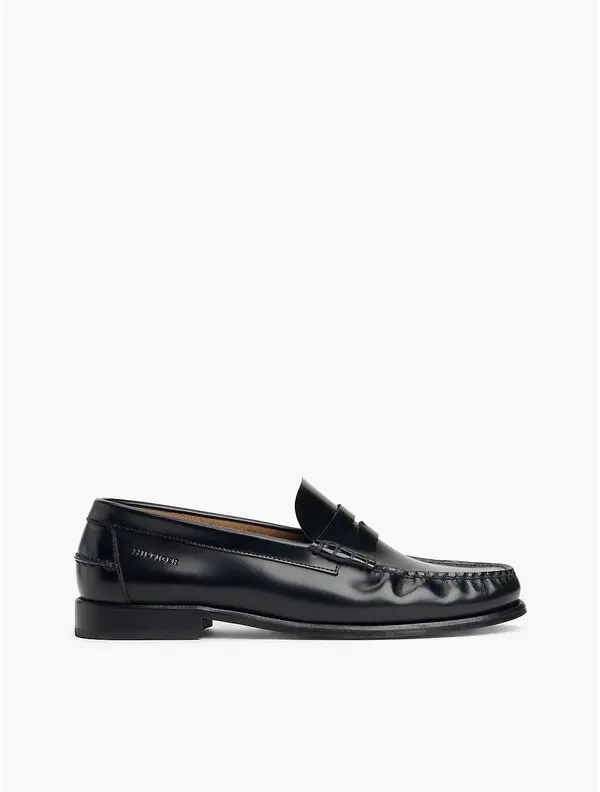 Tommy Hilfiger Nappa Leather Penny Loafers