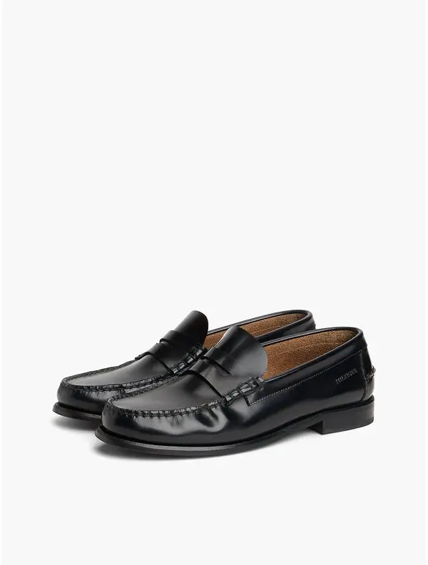 Tommy Hilfiger Nappa Leather Penny Loafers