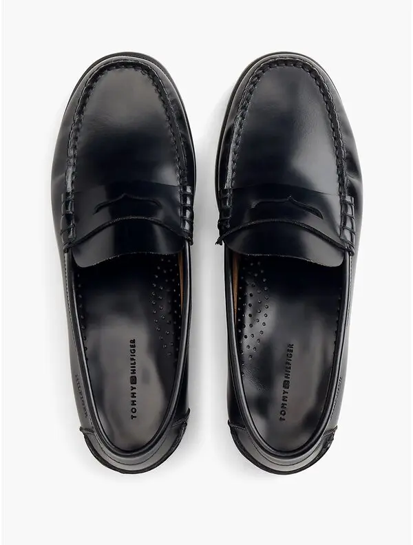 Tommy Hilfiger Nappa Leather Penny Loafers