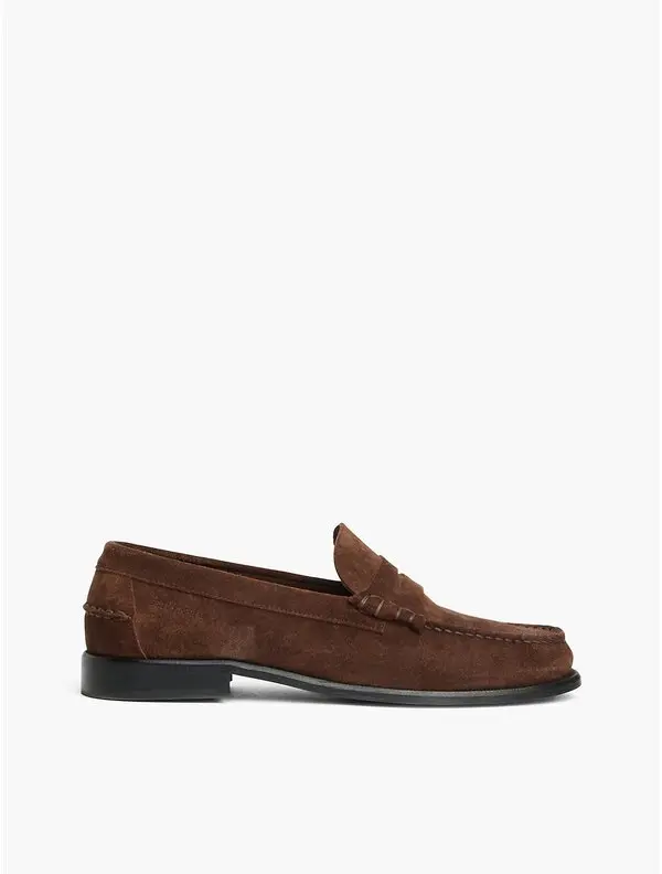 Tommy Hilfiger Suede Penny Loafers