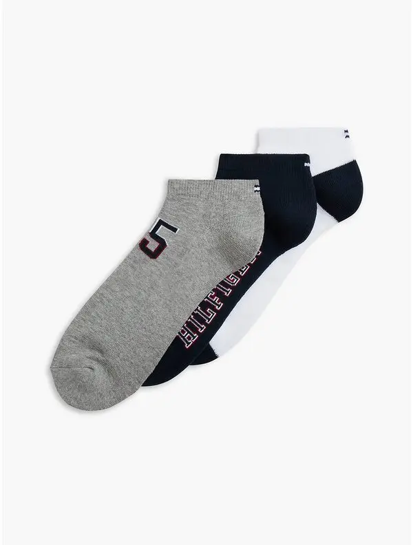 Tommy Hilfiger Varsity Logo Sport Ankle Sock 3-pack