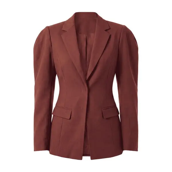 THE GT ATELIER Chocolate Tailored Blazer
