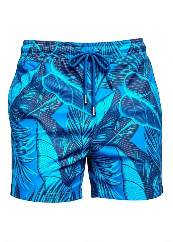 VAYLA Tropical Print Swim Shorts - Blue