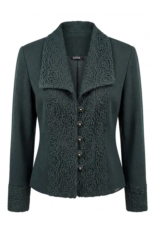 LUNA FASHION HOUSE Tailored Lace Blazer